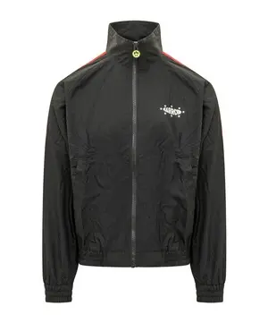 BARROW High-neck Zip-up Jacket With Printed Pattern