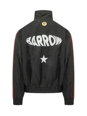 BARROW High-neck Zip-up Jacket With Printed Pattern