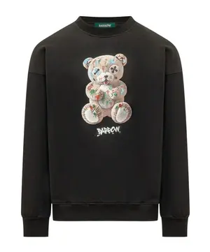 BARROW Printed Sweatshirt - Black
