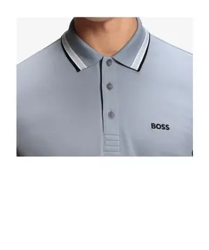 Hugo Boss Paddy Logo-embroidered Tipped Polo Shirt
