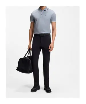 Hugo Boss Paddy Logo-embroidered Tipped Polo Shirt