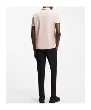 Hugo Boss Logo-embroidered Tipped Polo Shirt