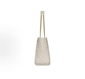 Saint Laurent Niki Chevron-quilted Tote Bag - White
