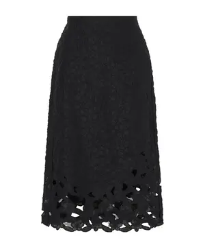 Isabel Marant Étoile Ryesha Embroidered Midi Skirt - Black