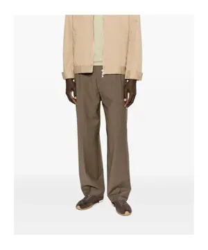 MYTHS Pleated-front Straight-leg Trousers