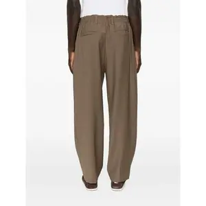 MYTHS Pleated-front Straight-leg Trousers