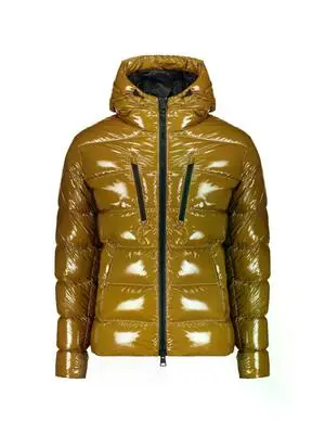 Herno Hooded Down Jacket With Glossy Finish