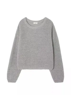 American Vintage Cyrow Ribbed Knit Sweater - Grey