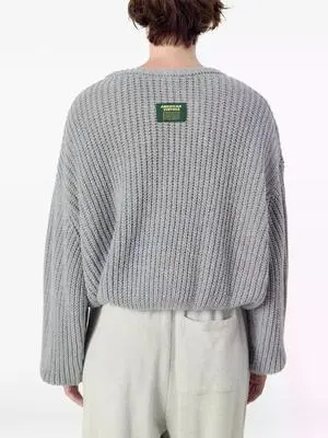 American Vintage Cyrow Ribbed Knit Sweater - Grey
