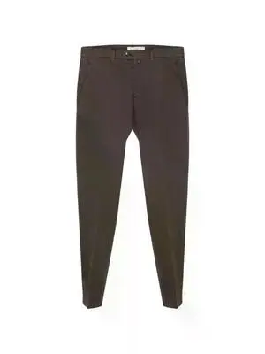 BRIGLIA 1949 Tapered Chino Trousers - Brown