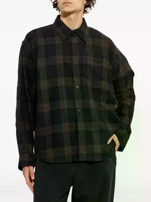 Vetements Check-pattern Embroidered-sleeve Shirt