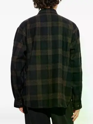 Vetements Check-pattern Embroidered-sleeve Shirt