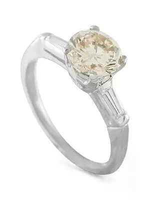 LB EXCLUSIVE Platinum Diamond Band Ring - Silver