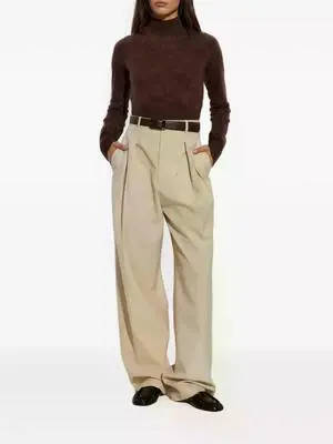 ALOHAS Gabe Ruched Leather Loafers