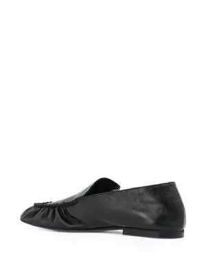 ALOHAS Gabe Ruched Leather Loafers