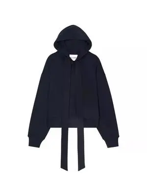 Closed Bow-tie Hoodie - Blue