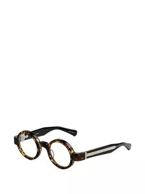 Matsuda Tortoiseshell Effect Round Frame Eyeglasses