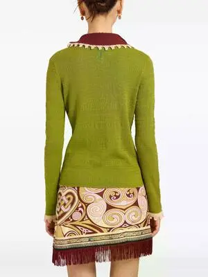 La DoubleJ Picket Polo Jumper - Green