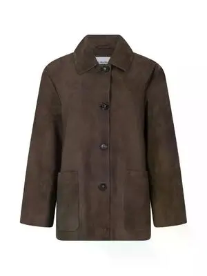 Max Mara Suede Spread Collar Jacket