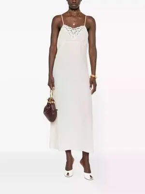 Chloé Lace Trim Midi Dress