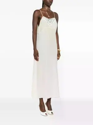 Chloé Lace Trim Midi Dress