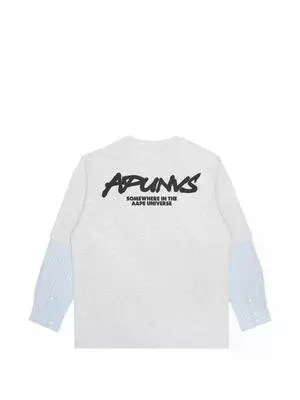 AAPE BY *A BATHING APE Moonface Panelled Layered T-shirt