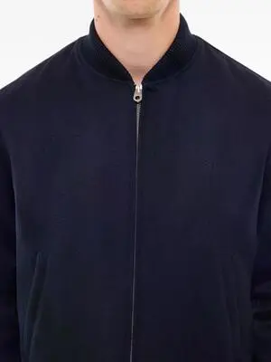 FURSAC Zip-up Bomber Jacket With Ribbed Trim