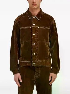 FERRAGAMO Utility Blouson In Washed Flocked Velvety Cotton