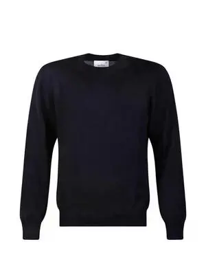 GRAN SASSO Crew-neck Long-sleeve Sweater - Blue