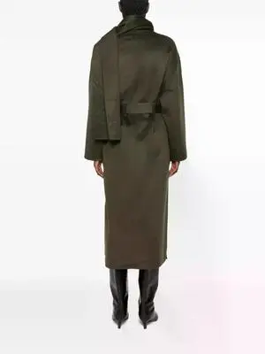 THE DYNAMIS STUDIO Scarf-detail Belted Coat