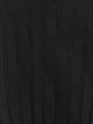 ALLUDE Ribbed Knit Roll Neck Sweater - Black