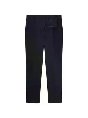 FURSAC Pleated Detail Wide Leg Trousers - Blue