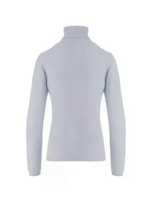 ALLUDE Ribbed-trim Turtleneck Sweater - Blue