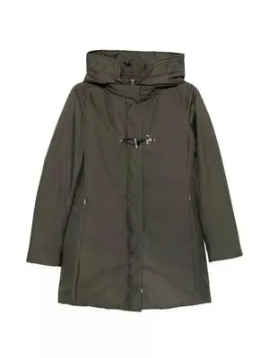 FAY Hooded Coat With Lobster-clasp Fastening