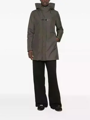 FAY Hooded Coat With Lobster-clasp Fastening