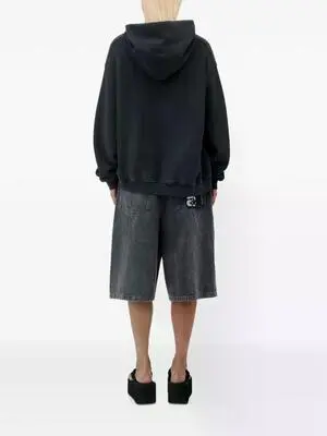 Alexander Wang Graphic Print Pouch Pocket Hoodie