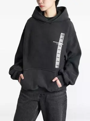 Alexander Wang Graphic Print Pouch Pocket Hoodie