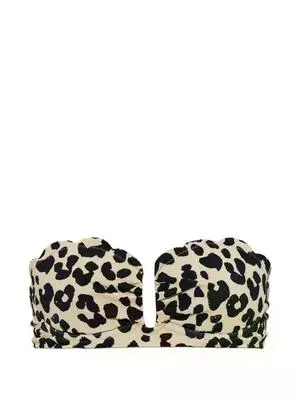 Marysia Lisbon Cheetah-print Bikini Top - Neutrals