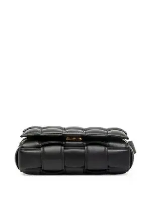 Bottega Veneta Small Nappa Intrecciato Padded Cassette Crossbody Bag - Black