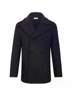 FURSAC Double-breasted Wool Blend Coat
