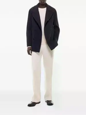 FURSAC Double-breasted Wool Blend Coat