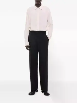 FURSAC Concealed-front Classic-collar Shirt - Neutrals