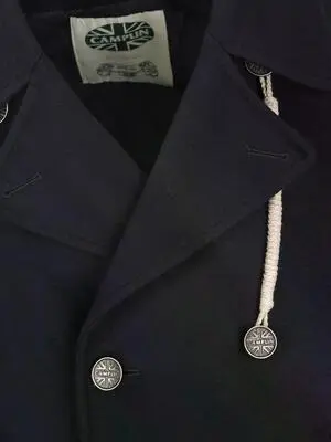 CAMPLIN Double-breasted Logo-button Coat