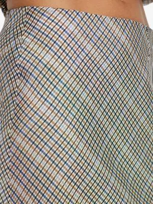 Munthe Bardot Checked Maxi Skirt