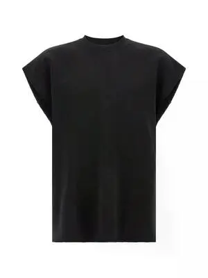THOM KROM Cotton Short-sleeve Sweatshirt - Black