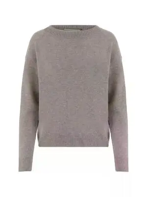 ALLUDE Crew-neck Sweater - Brown