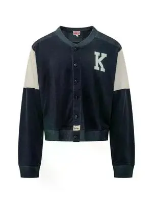 Kenzo Logo-patch Colour-block Sweatshirt - Blue