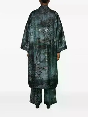 PIERRE-LOUIS MASCIA Floral-print Silk Kimono