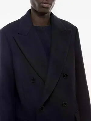FURSAC Herringbone Double-breasted Coat