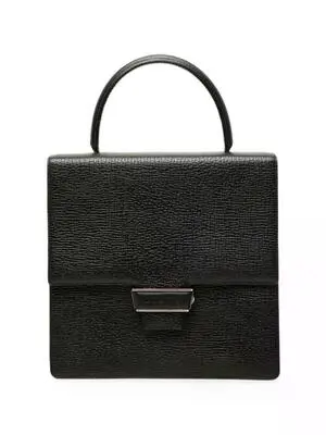 Loewe 20th Century Textured Leather Top Handle Bag Satchel - Black